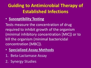 General principles of antimicrobial therapy... | PPTX