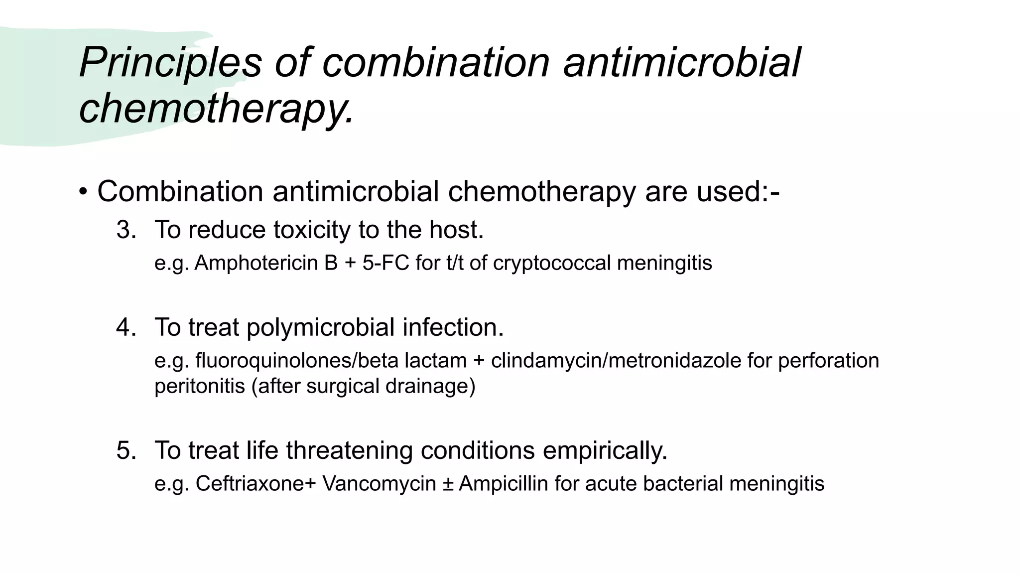 General principles of antimicrobial therapy | PPTX