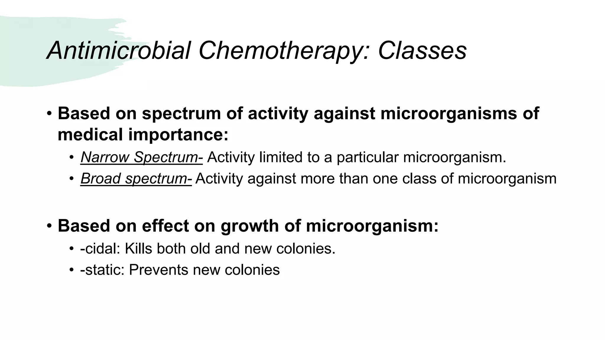 General principles of antimicrobial therapy | PPTX