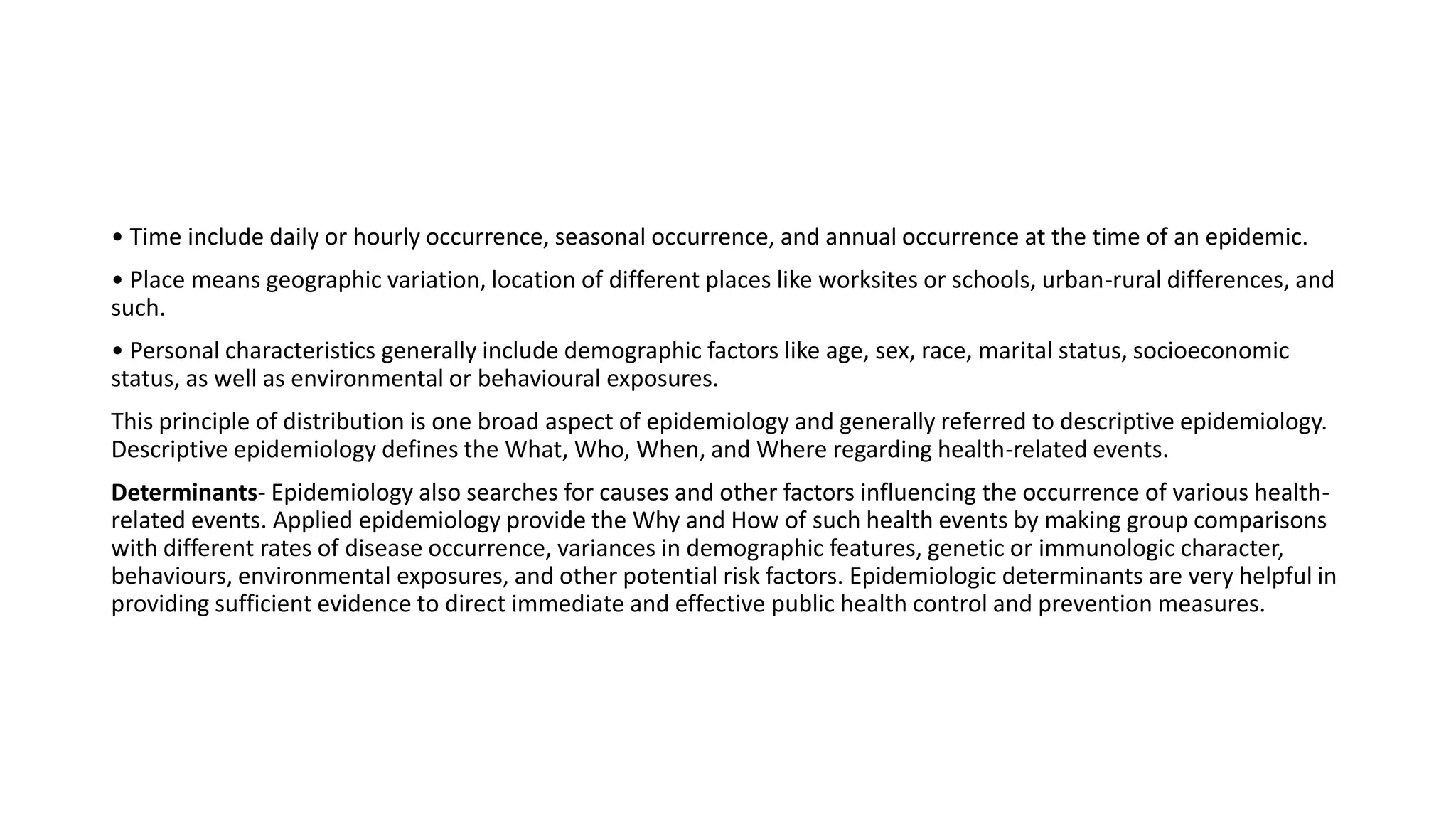 General principles of applied epidemiology | PPTX
