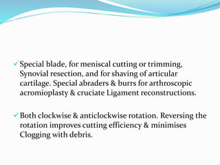 General principles of arthroscopy kle, belgaum, dr utkarsh dwivedi | PPTX