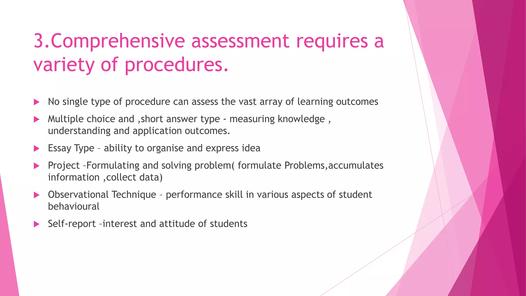 General principles of assessment | PPTX