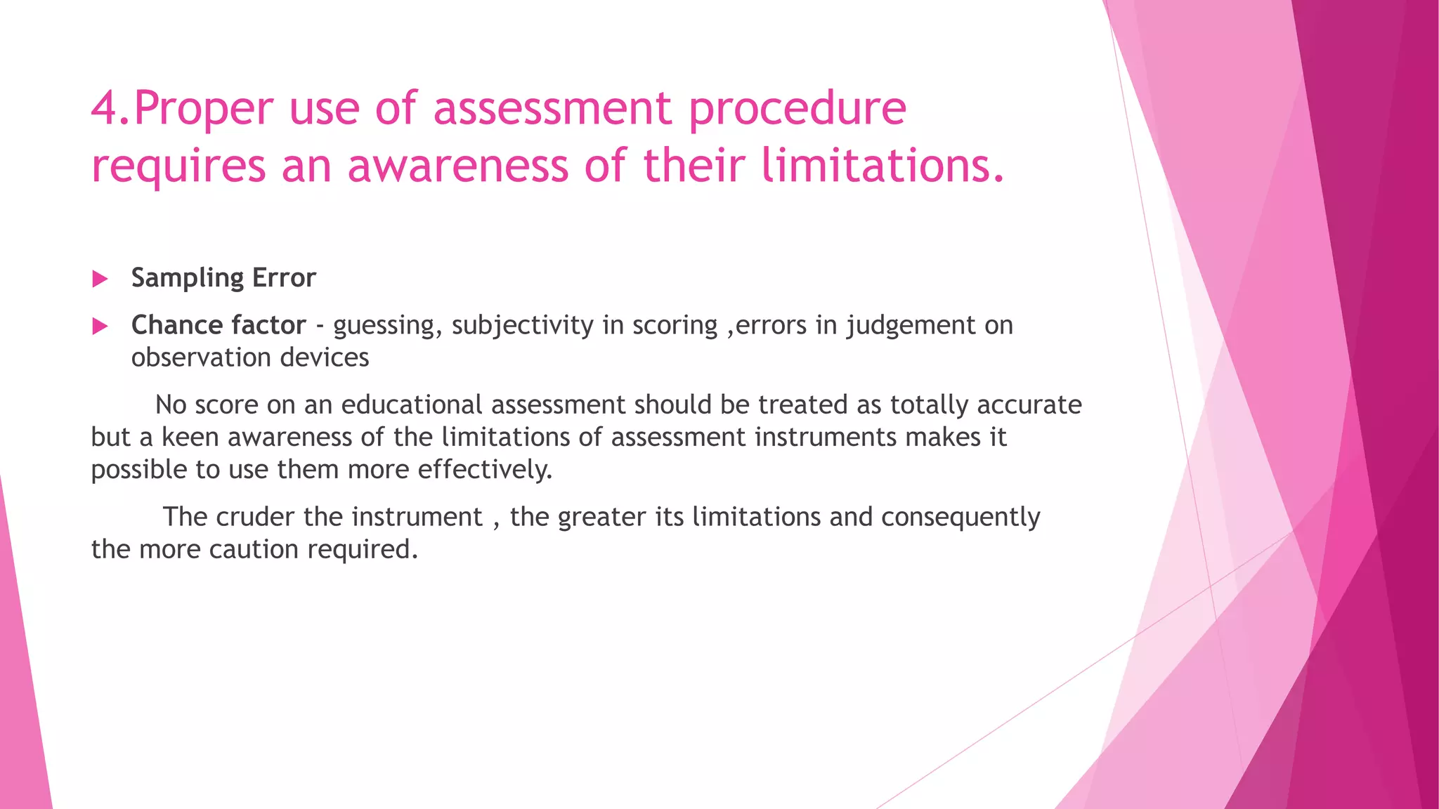 General principles of assessment | PPTX