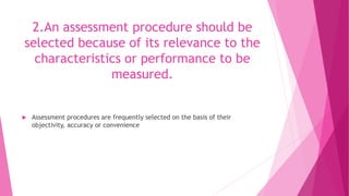 General principles of assessment | PPTX