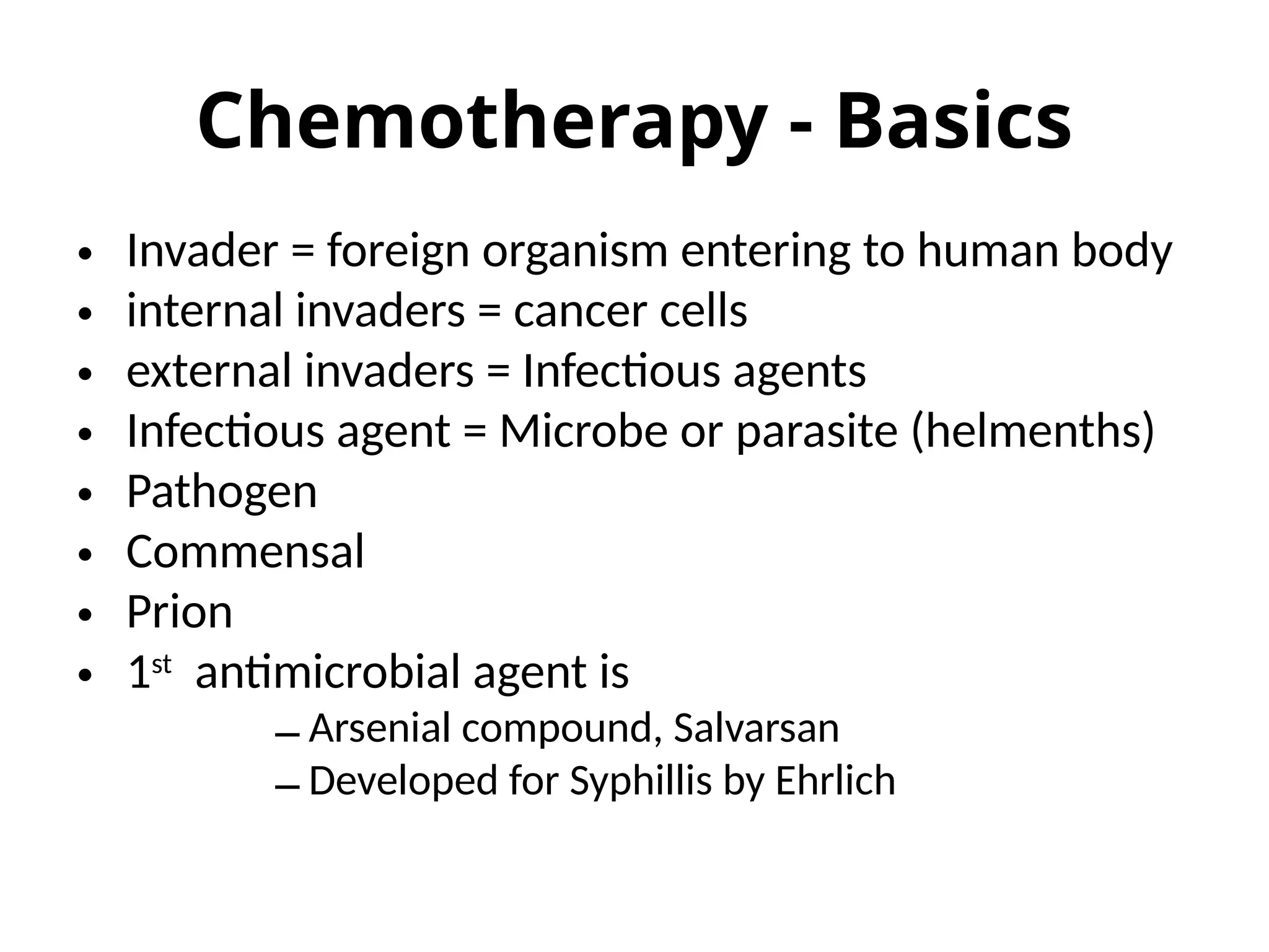 General Principles of Chemotherapy - Strategies to develop ...