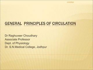 Hemodynamics of Circulation | PPT
