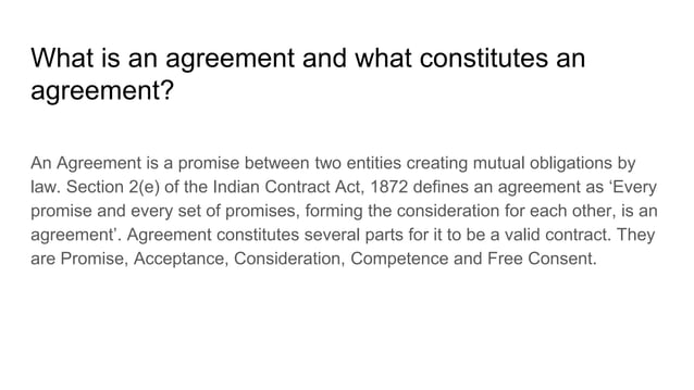 General principles of contracts (part one) | PPTX | Law