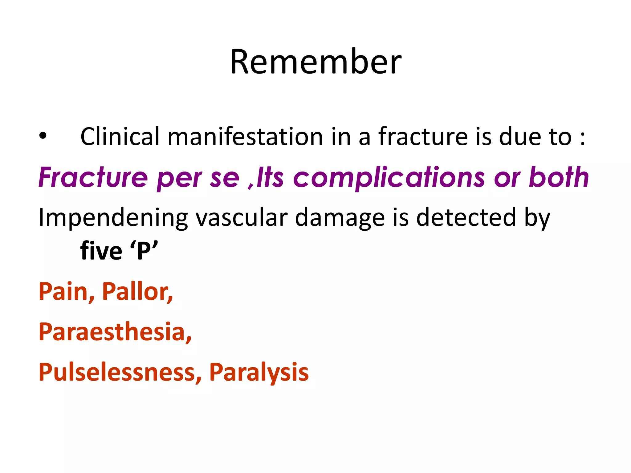General principles of fractures | PPTX