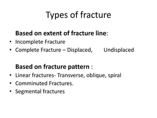 General principles of fractures | PPTX