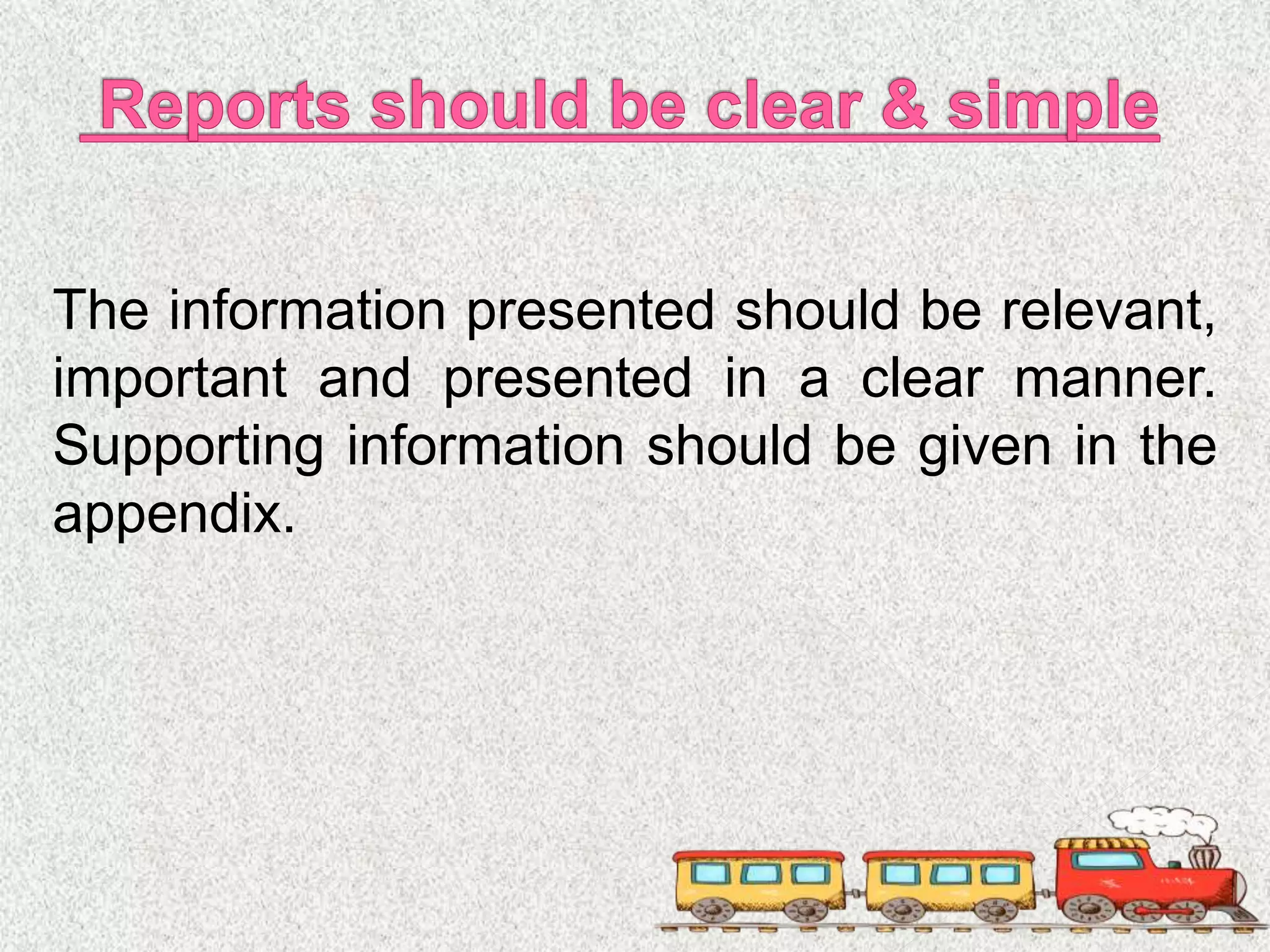 General principles of good reporting systems | PPTX