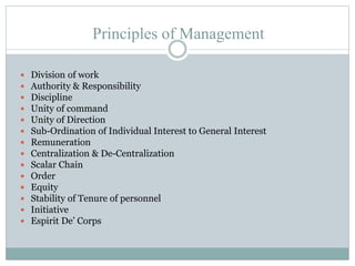General principles of management | PPT