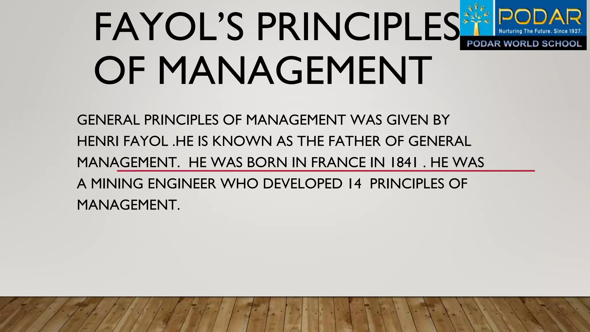 'General principles of management' .pptx