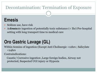 General Principles of Management of Poisoning | PPTX