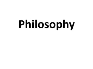 General principles of philosophy and political thought | PPTX