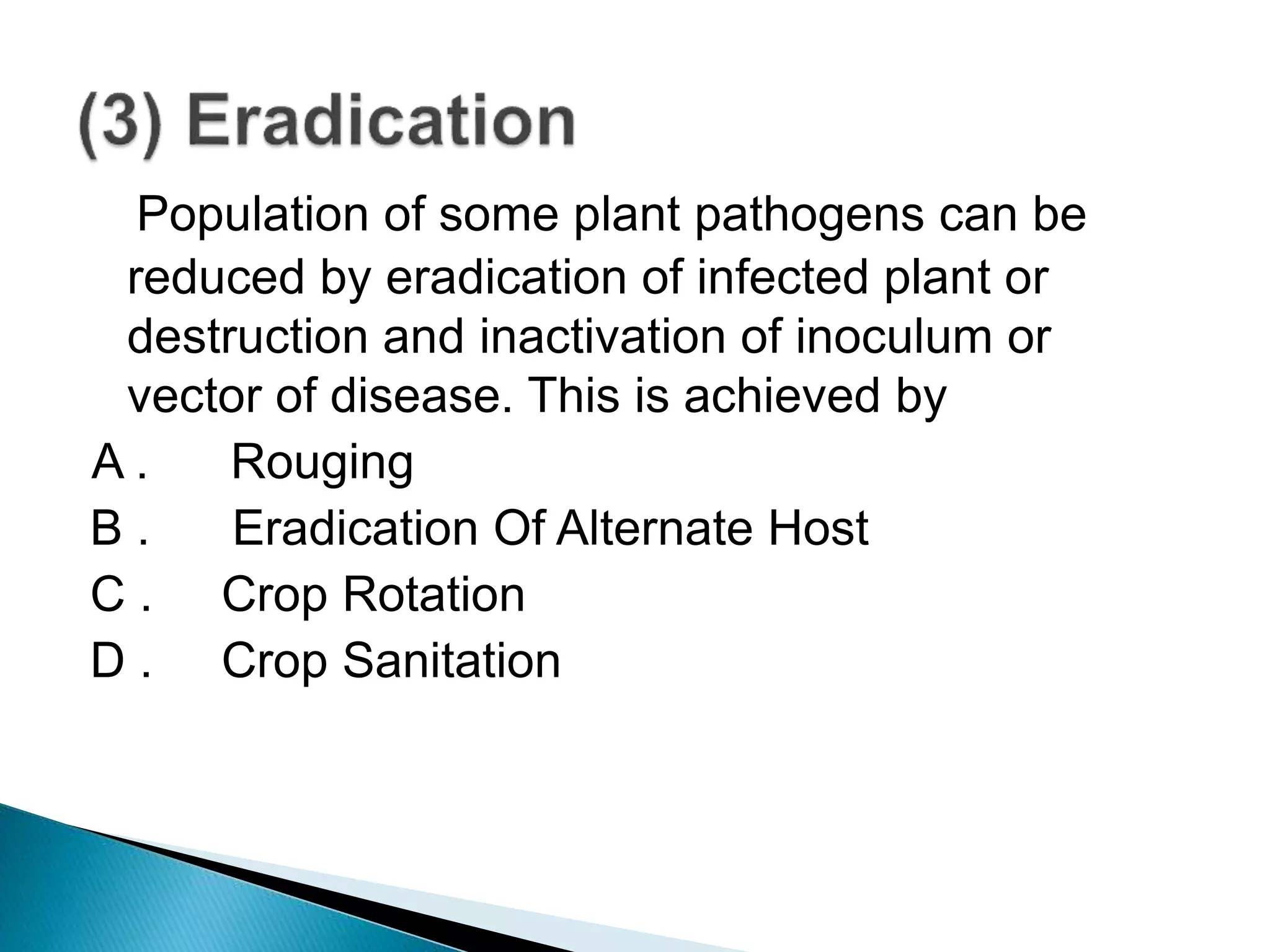 General principles of plant disease management | PPTX