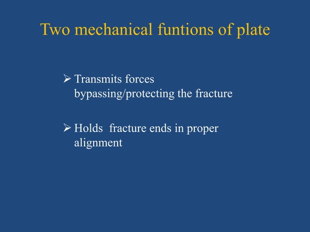 Plating principles in Orthopaedics | PPTX | Death, Injury, or Military ...