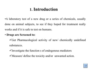 General principles of preclinical screening | PPTX