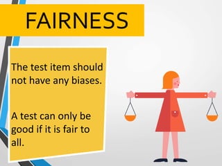 General principles of testing to Different qualities of high quality ...