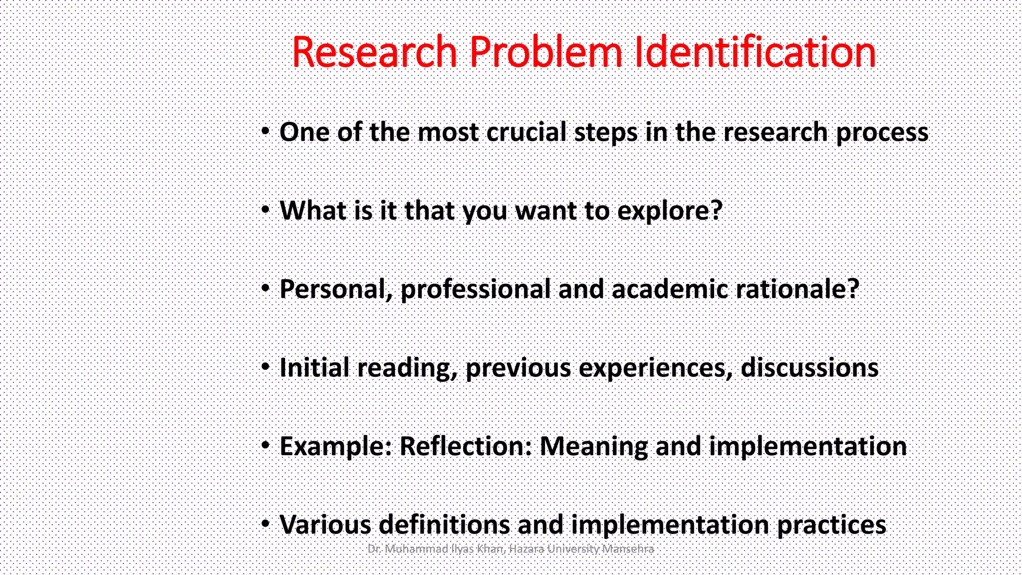General process of social sciences research | PPT