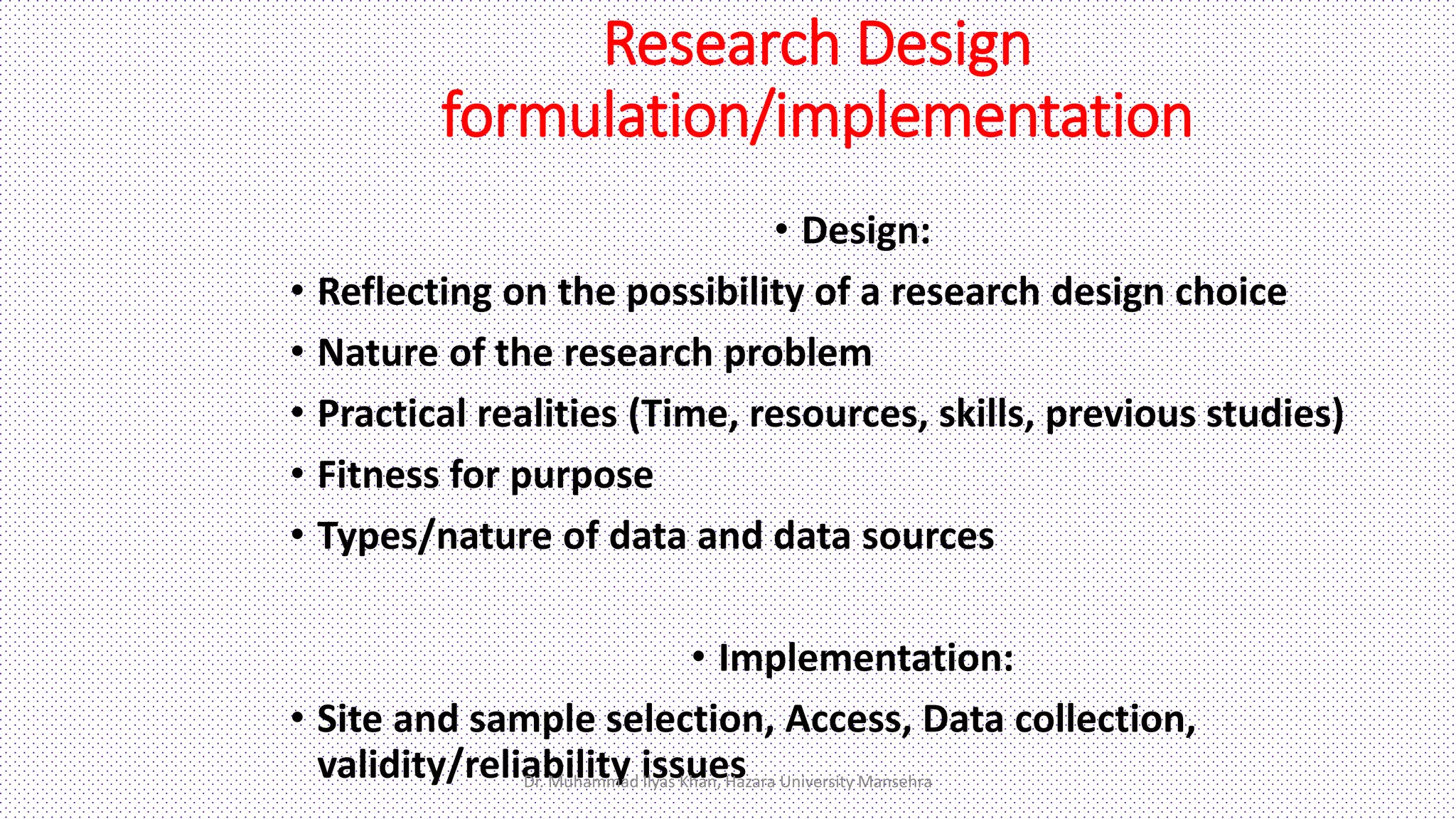 General process of social sciences research | PPT