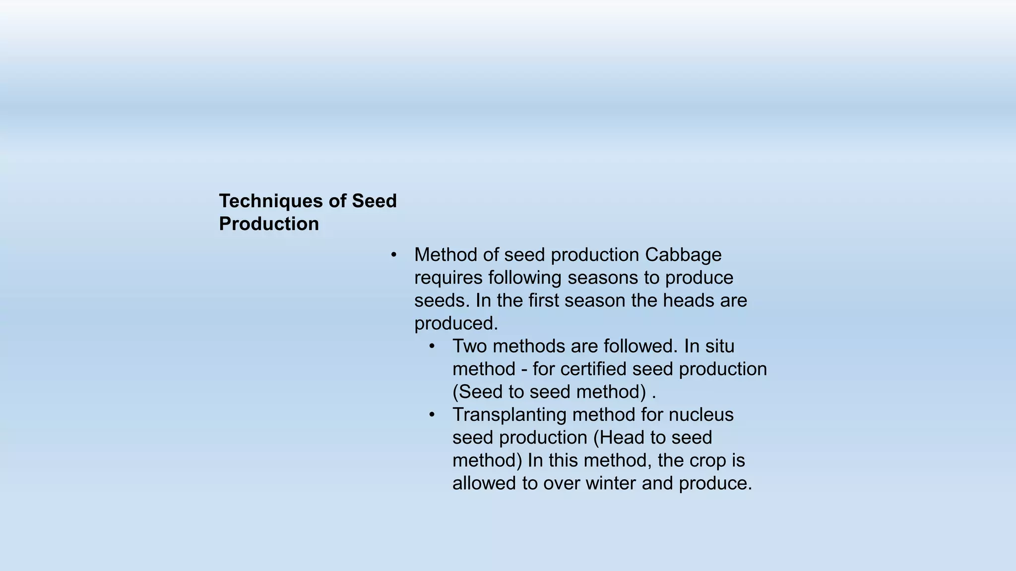 General production of seed | PPTX