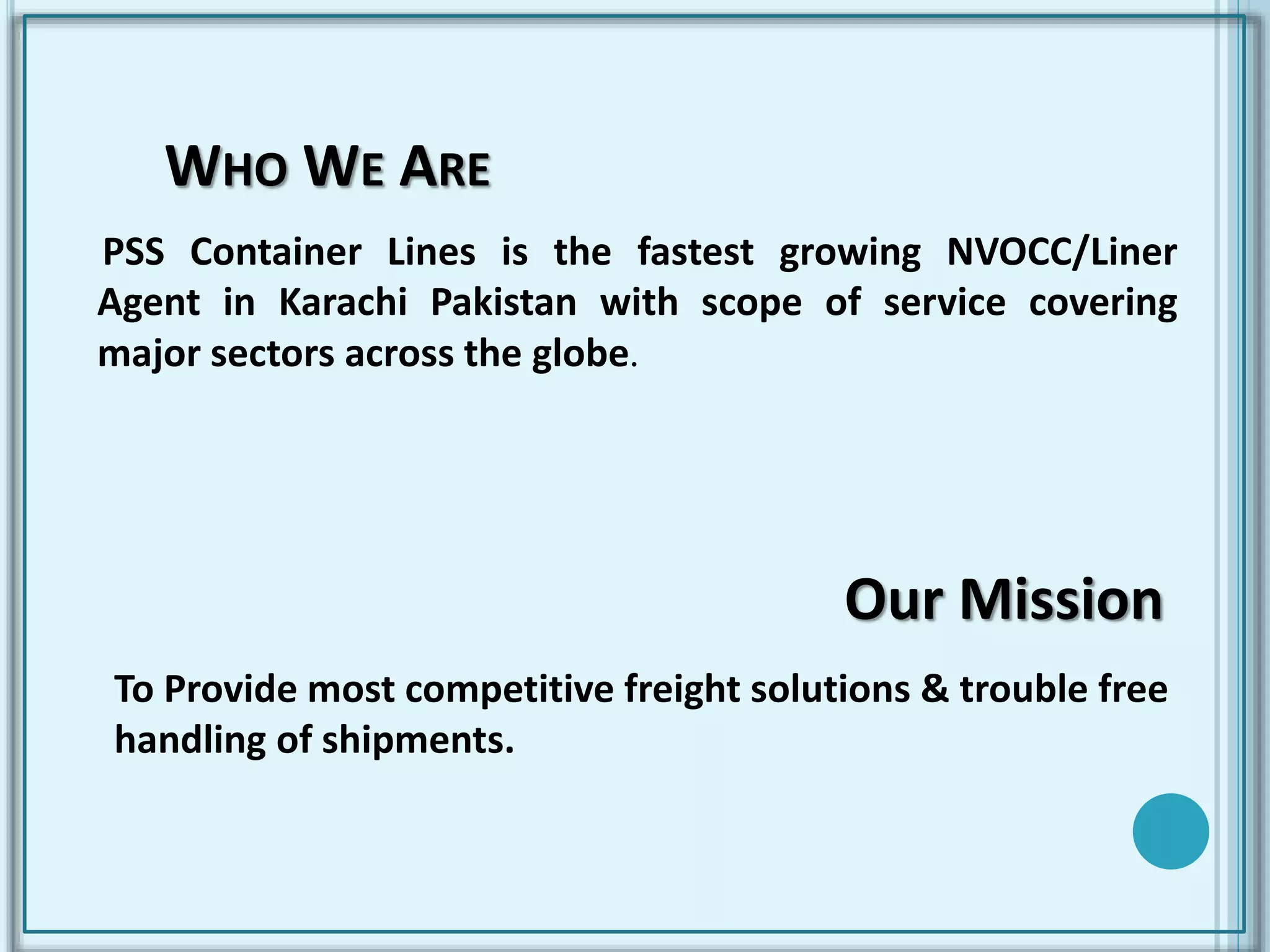 PSS Container Lines. | PPSX