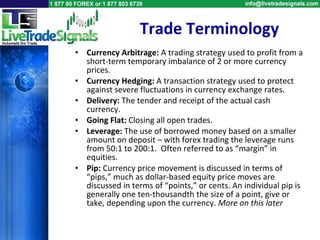 Forex Trading Program Concepts by Todd Hanson PhD | PPT