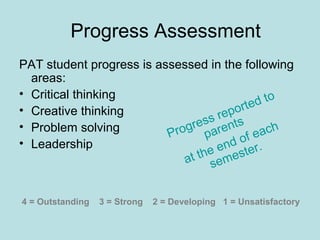 PAT Program General Overview | PPT | Education