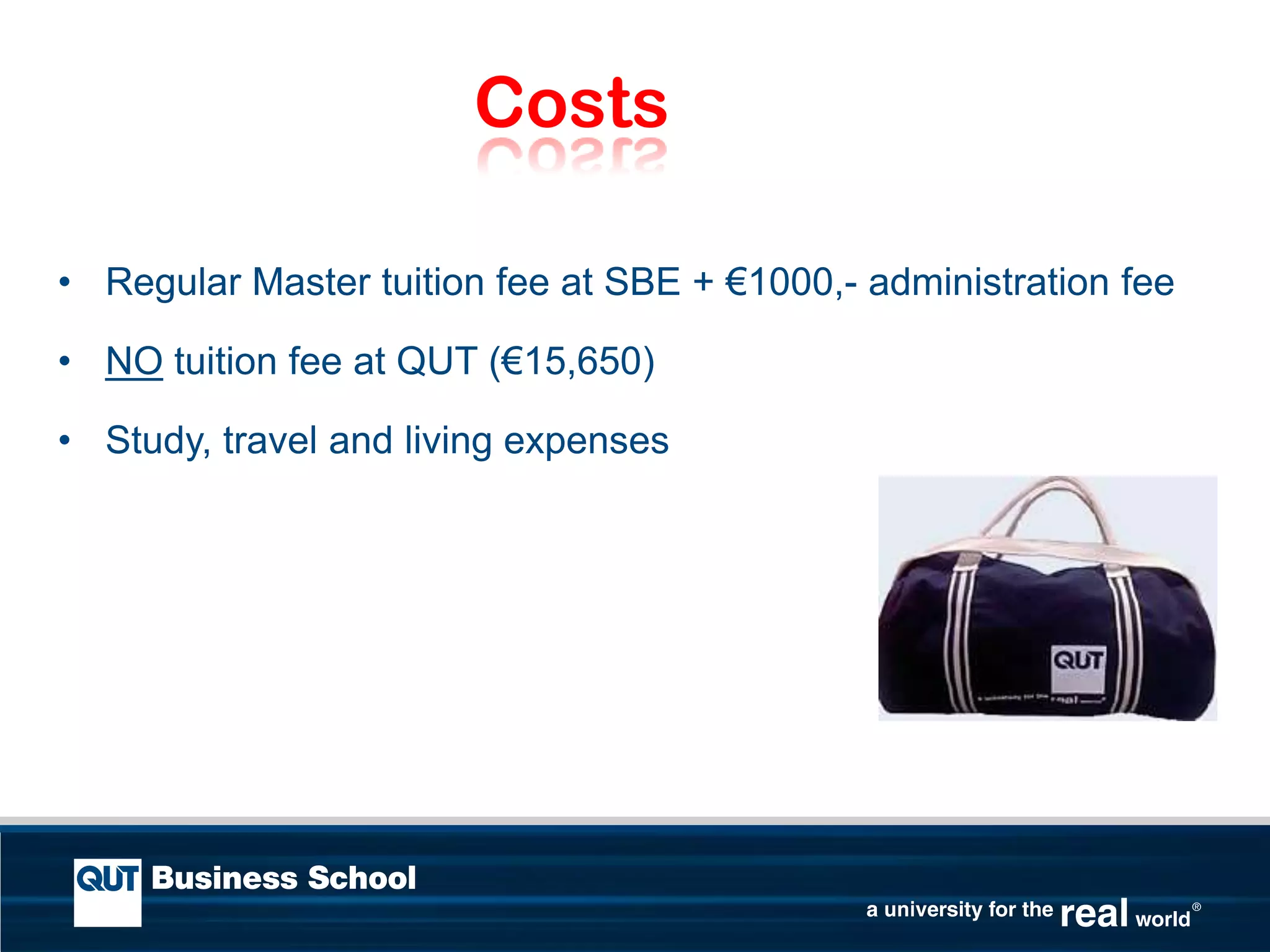 General Presentation - QUT Double Degree Programme | PPT