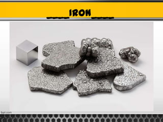 General properties of iron | PPTX