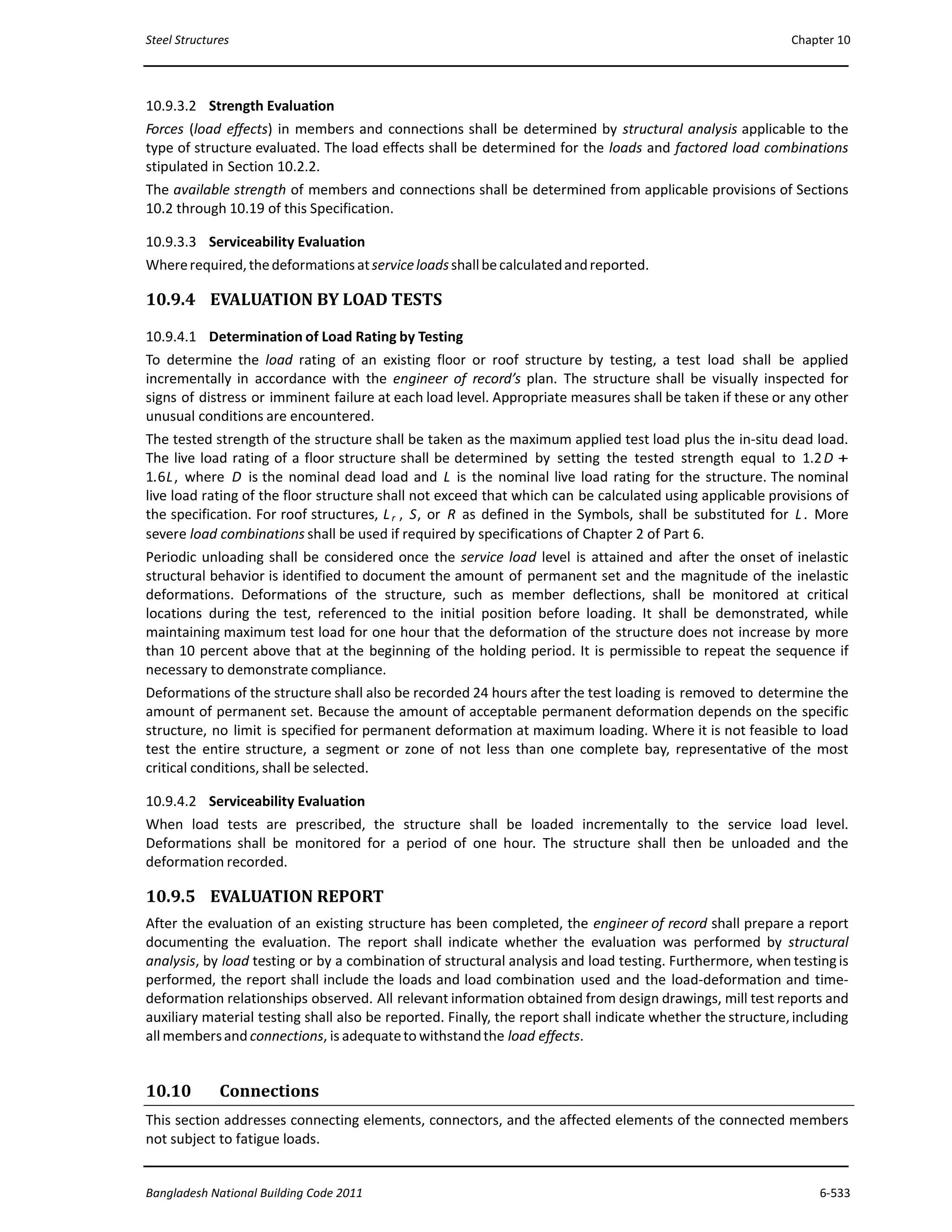 General provisions for structureal steel building and structure (bnbc ...