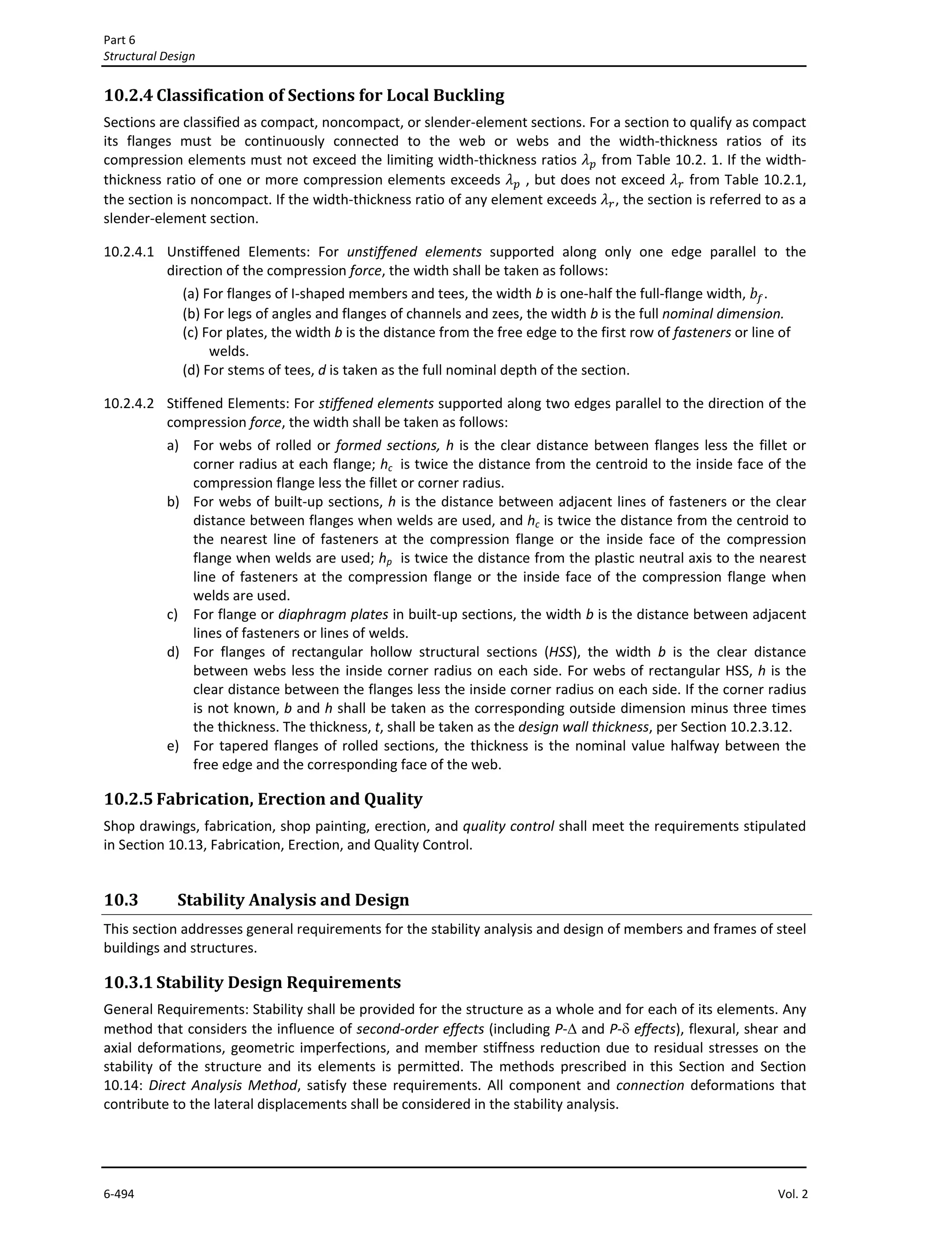 General provisions for structureal steel building and structure (bnbc ...