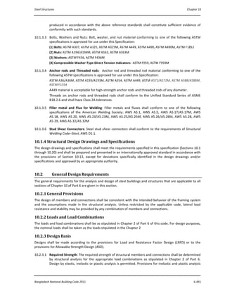General provisions for structureal steel building and structure (bnbc ...