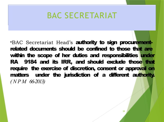 General Provisions of RA 9184 and its Revised IRR.pptx | Business | Business and Finance