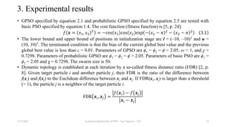A general framework of particle swarm optimization | PPTX