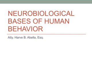 General psych neurobiological bases | PPT