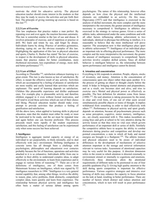 General psychological factors affecting physical education and sports ...