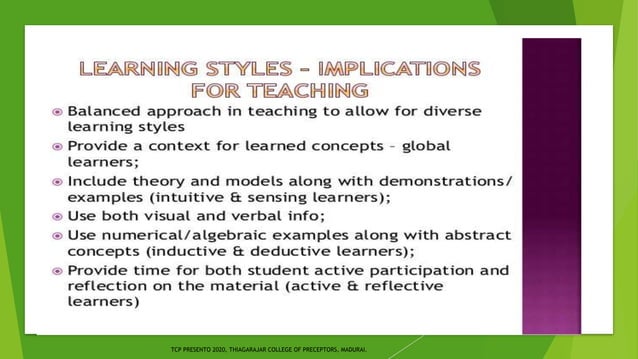 KOLB'S LEARNING STYLES | PPT