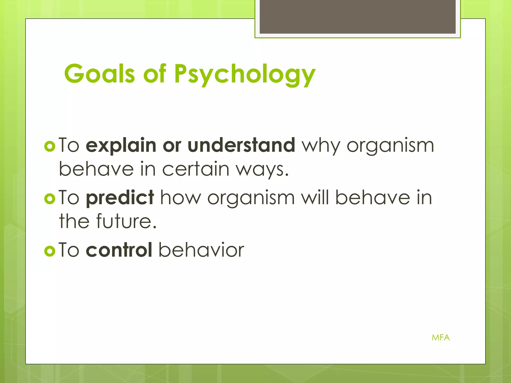 General Psychology: Chapter 1 | PDF