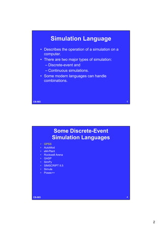 General purpose simulation_system | PDF