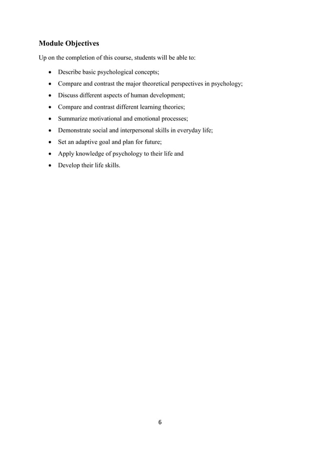 GENERAL PYSYCHOLOGY freshman course module.pdf | Education