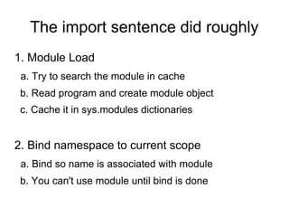 Python import mechanism | PPT