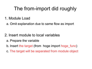 Python import mechanism | PPT