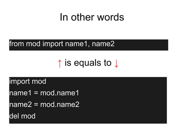 Python import mechanism | PPT