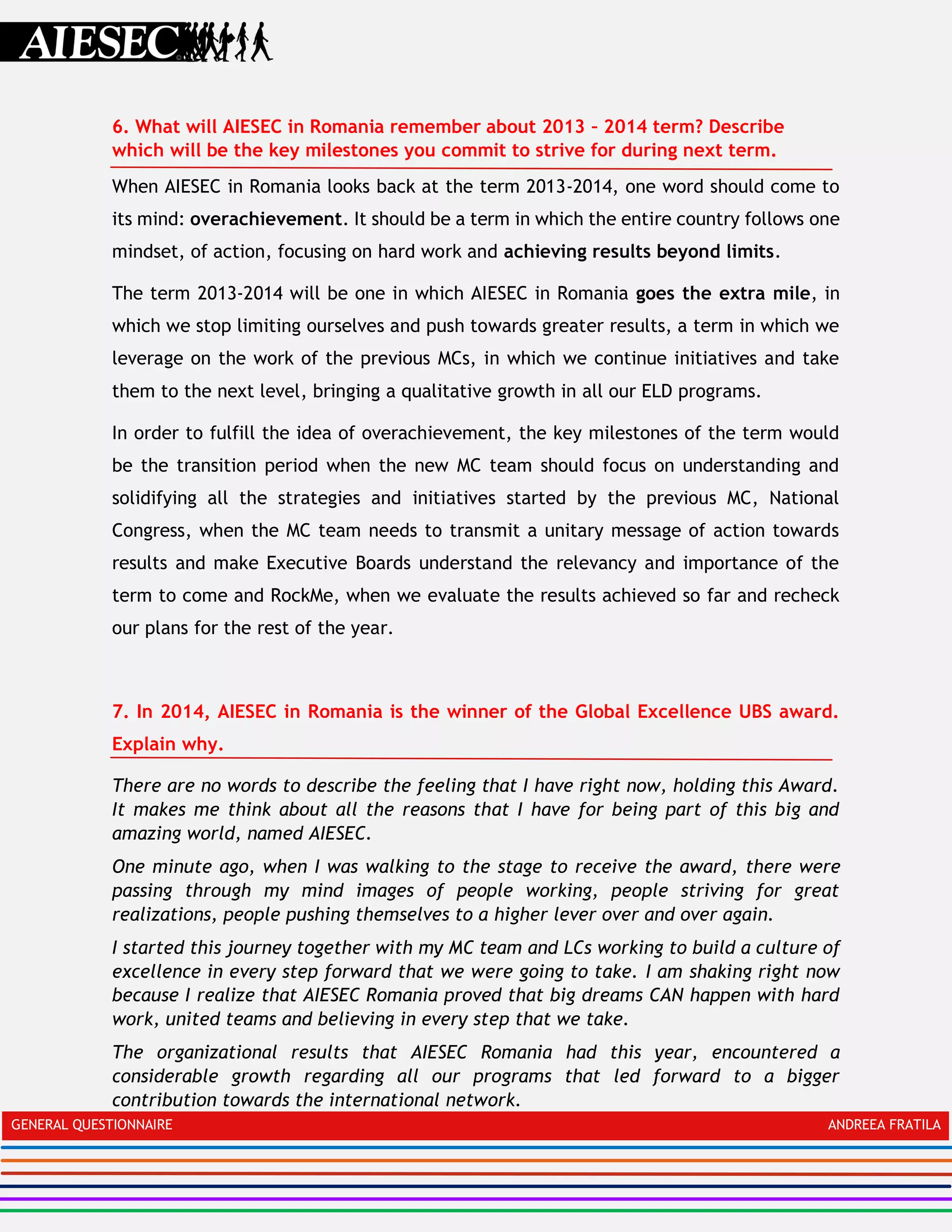 General questionnaire | PDF | Business | Business and Finance