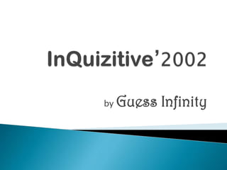General quiz for B.D.C.O.E' 2002 | PPT