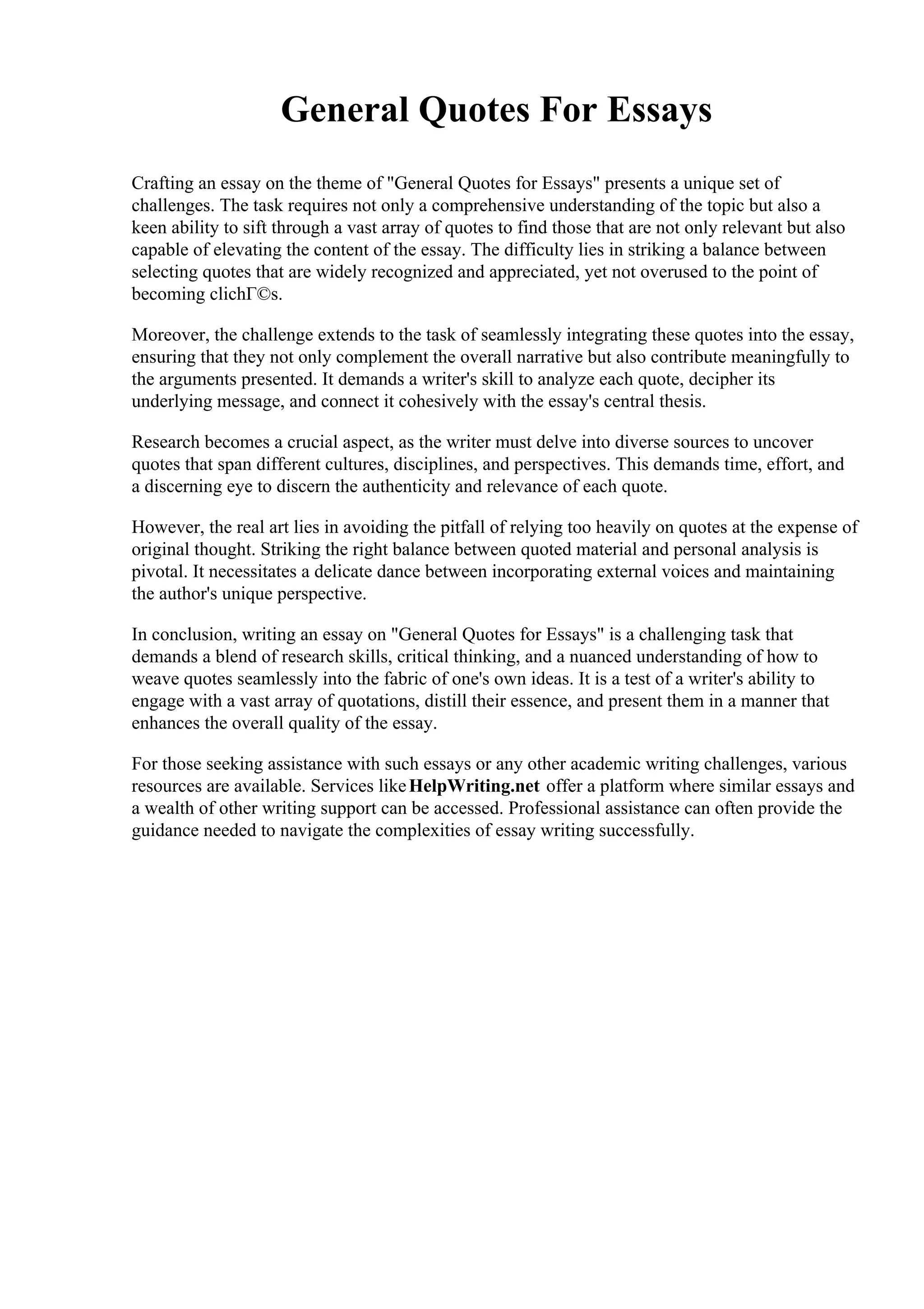 General Quotes For Essays.pdf