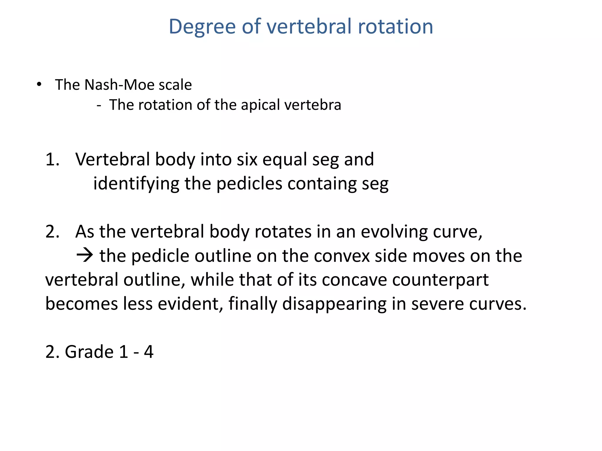 General radiologic measurement of scoliosis 복사본 | PPTX