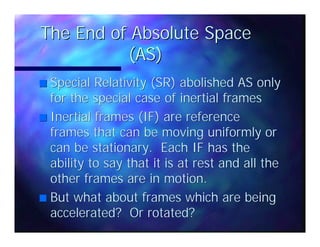 General Relativity and Cosmology | PPT