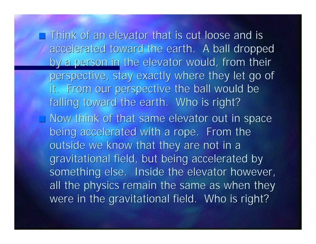 General Relativity and Cosmology | PPT